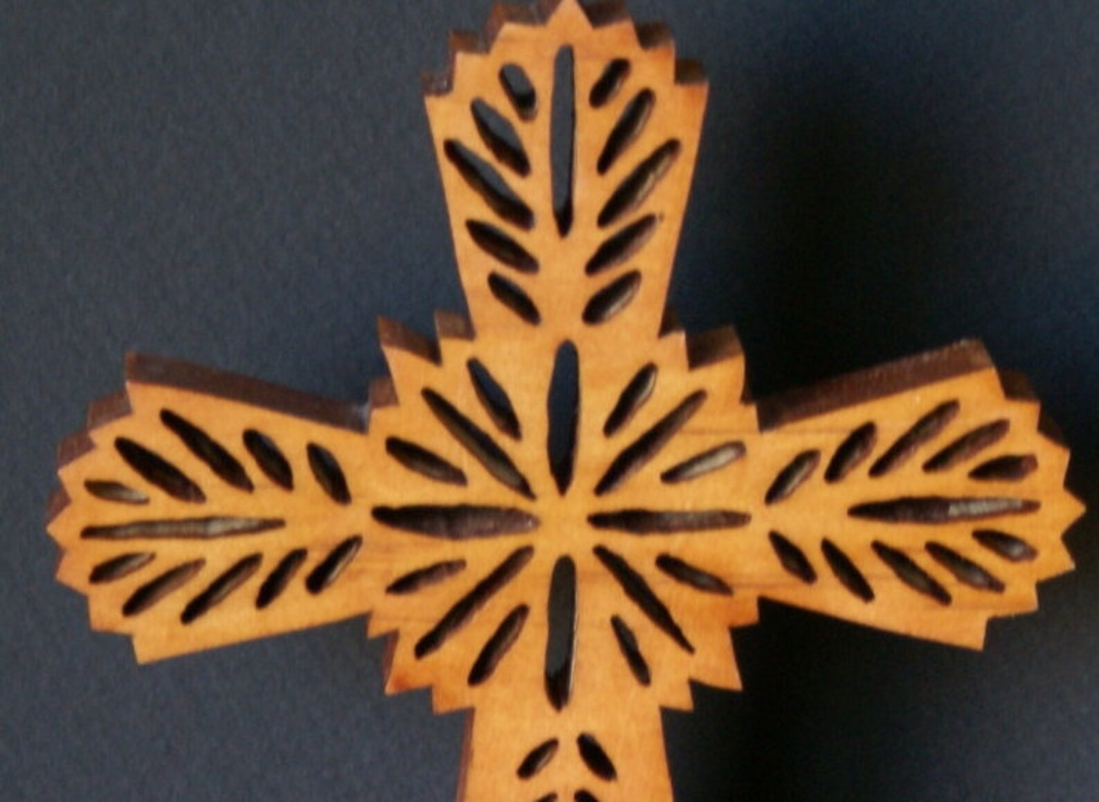 Wooden Cross Ornate Fretwork Desk Clock Scroll Saw Cut - Etsy