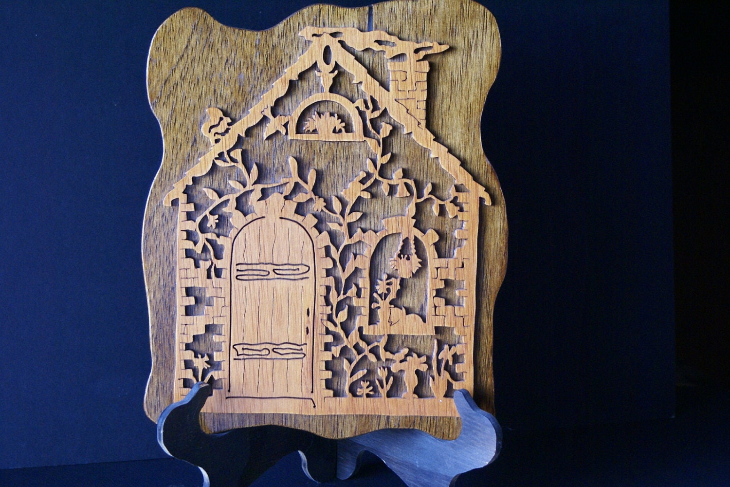 Victorian Cottage Wood Scrow Saw Plaque - Etsy