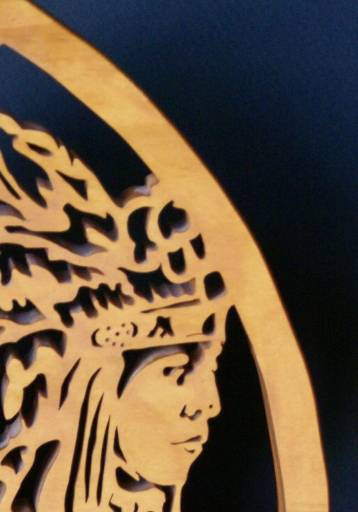 Arrowhead & Indian Chief Wood Mantel Fretwork Clock Scroll Saw - Etsy