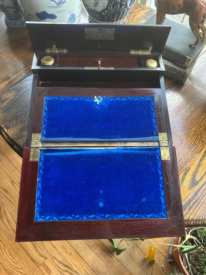 Antique Campaign Slope Desk - Etsy