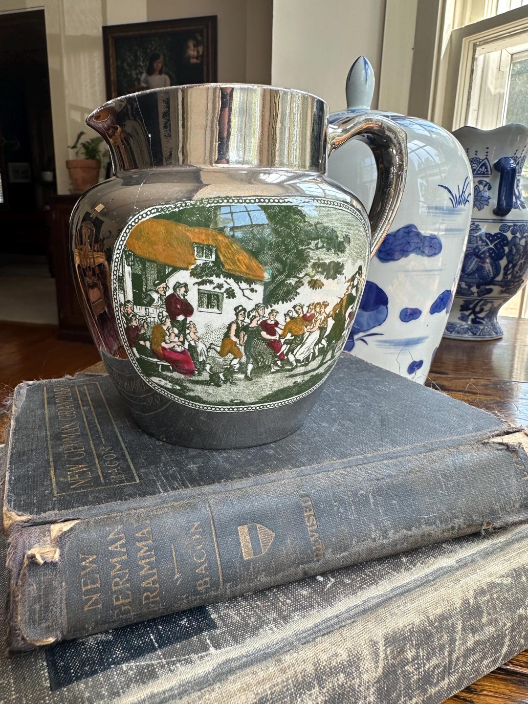 Lustreware Antique Pitcher by Adam Tunstall - 1800’s - Etsy