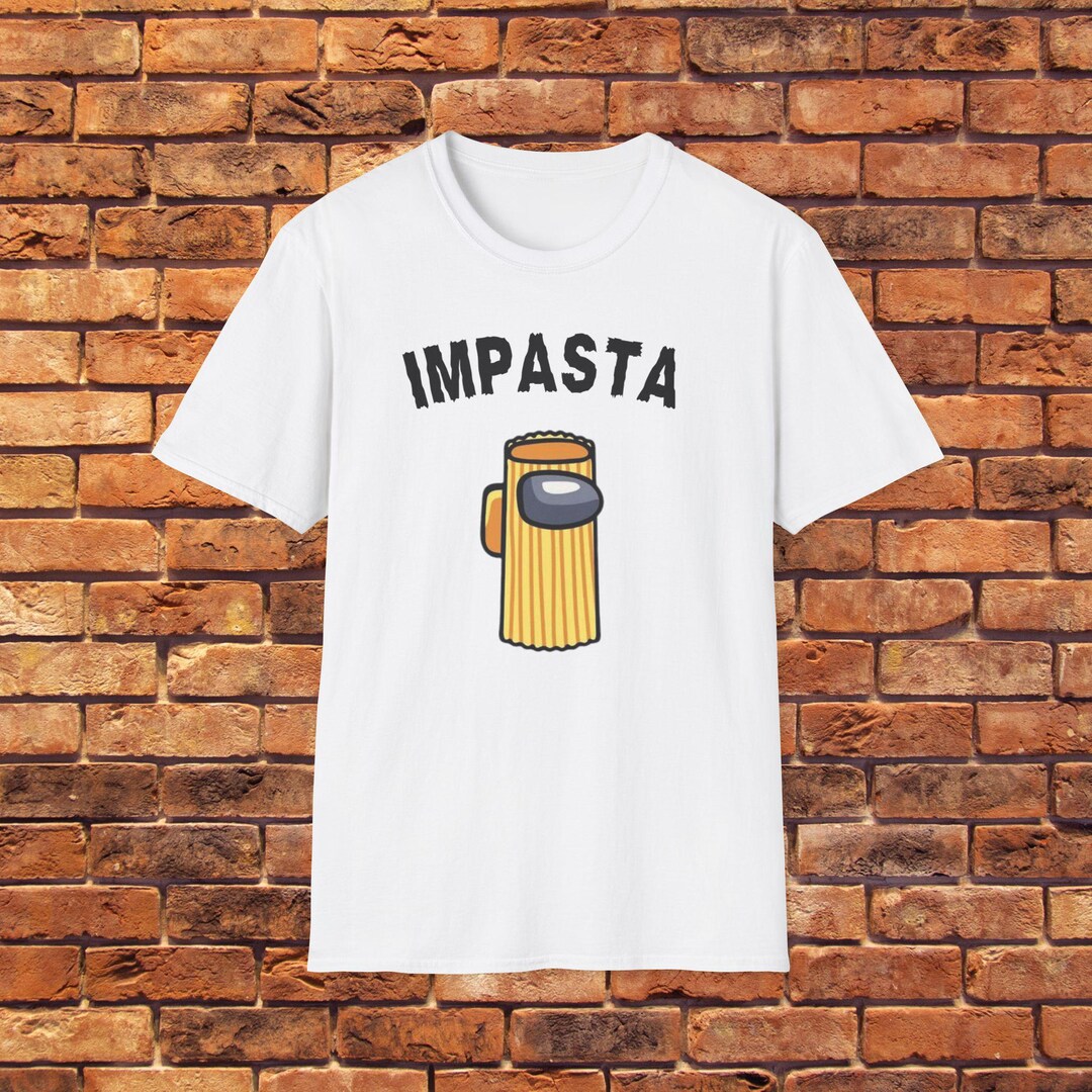 Among Us Impasta T-shirt, Crewmate Tees, Funny Gaming Shirt, Gamer Gift ...