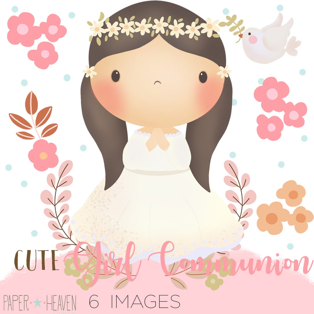 Cute First Communion Clipart Communion Characters Clipart Christian ...