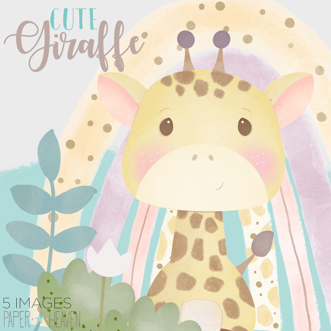 Giraffe Clipart, Clipart, Jungle Clipart, Animal Clipart, Zoo Clipart ...