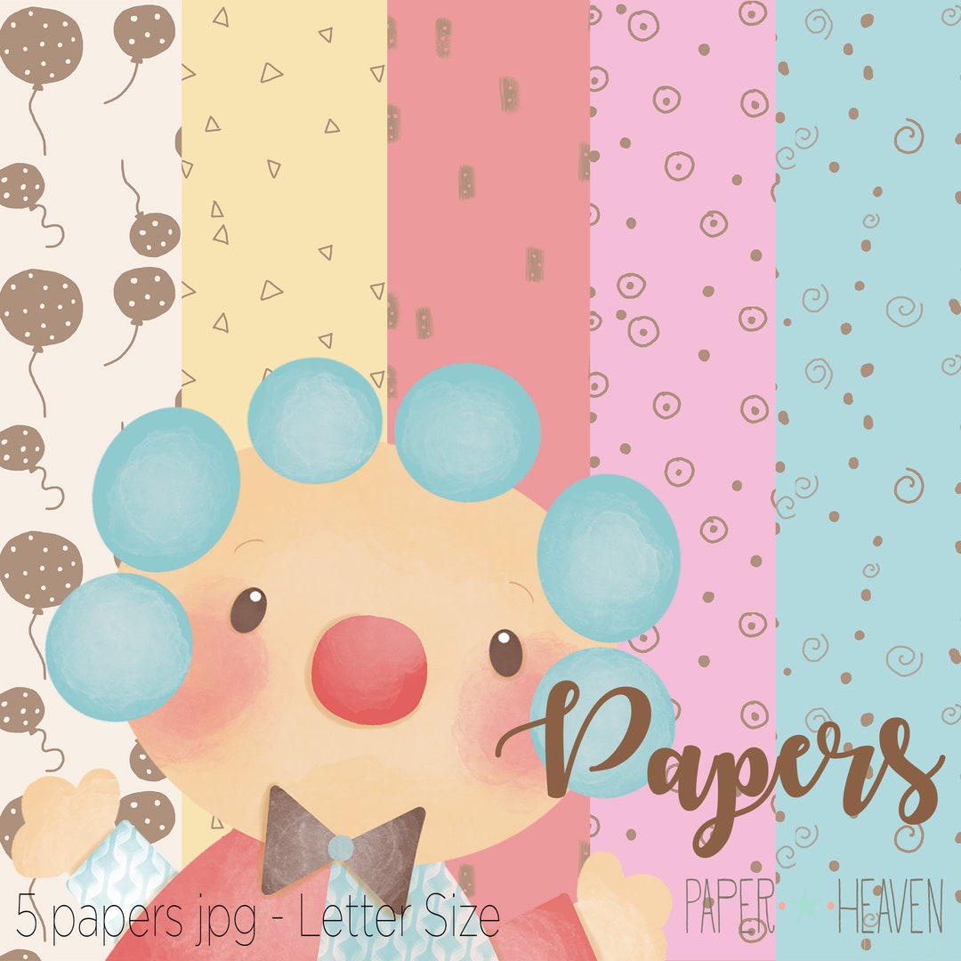 Paper, Printable Paper, Digital Paper Set, Cute Paper Design, Printable ...
