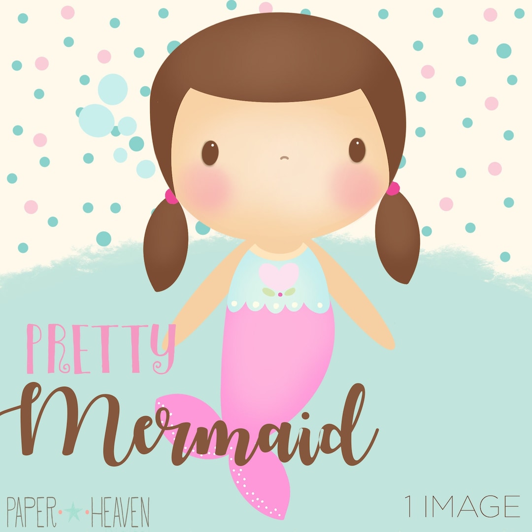 Mermaid Clipart, Mermaids Clip Art, Mermaid Clipart, Sea, Ocean, Fish ...