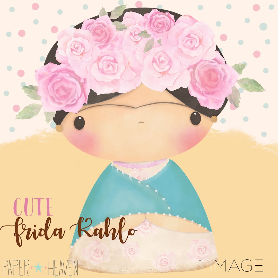 Linda Frida Kahlo Clipart, Frida Clipart, Frida Ilustración, Linda ...