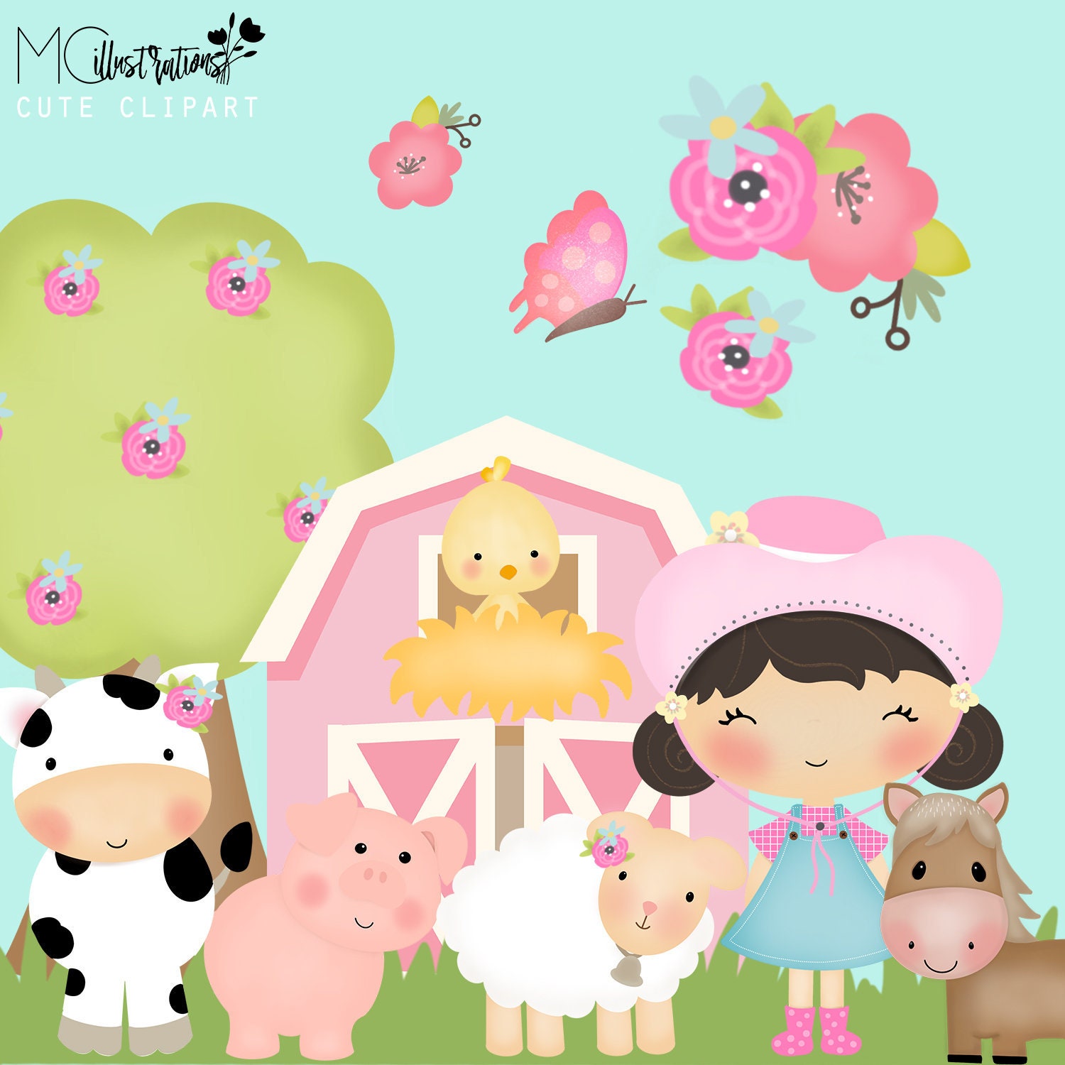 Farmers Farming Clipart
