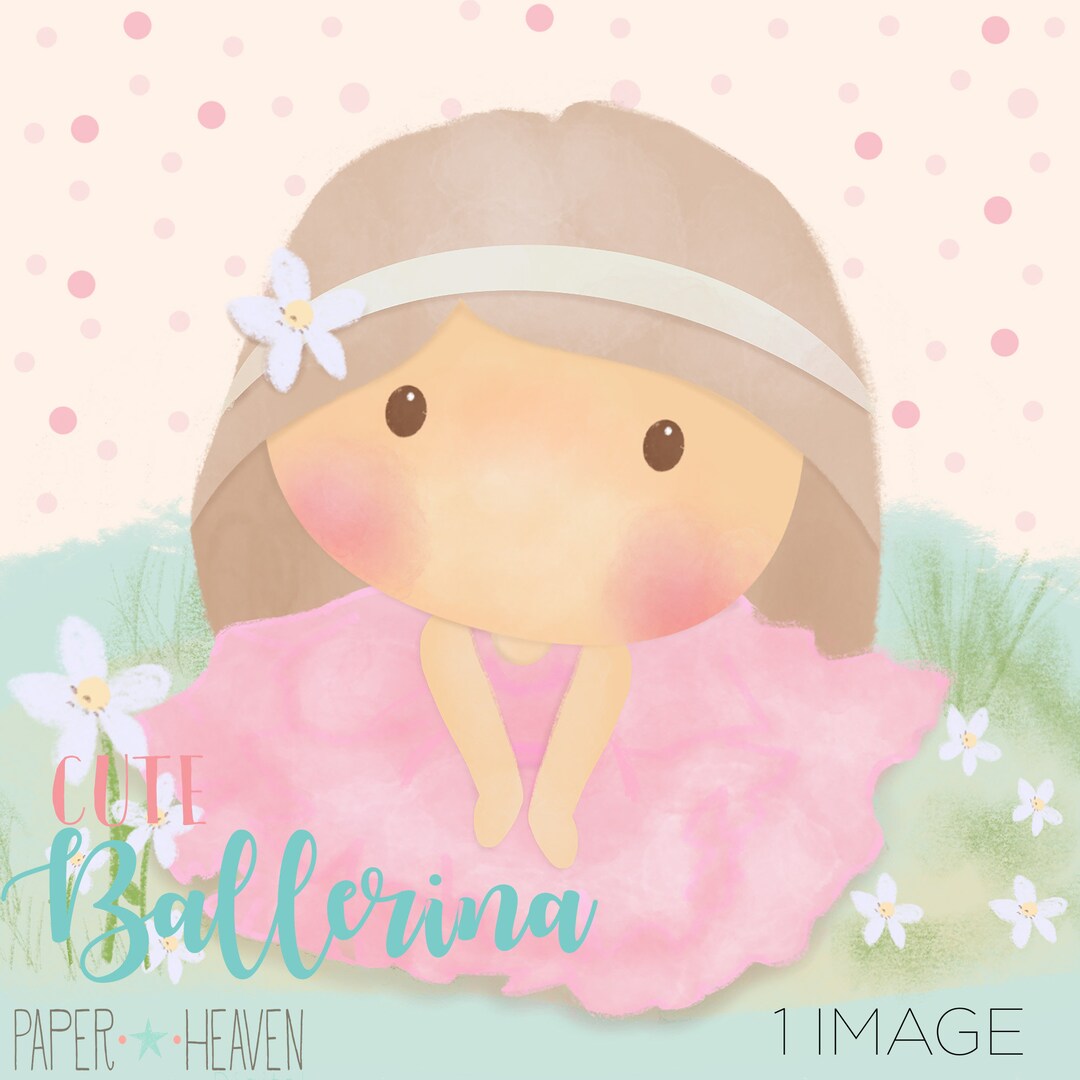 Girl Clipart, Ballet Clipart, Ballerina , Watercolor, Png, Hand Painted ...