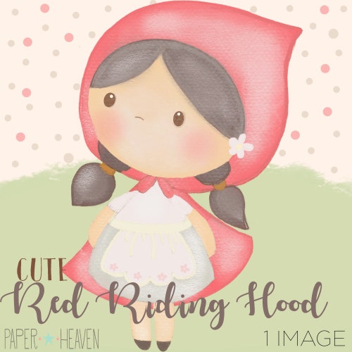 Red Riding Hood Clipart - Etsy