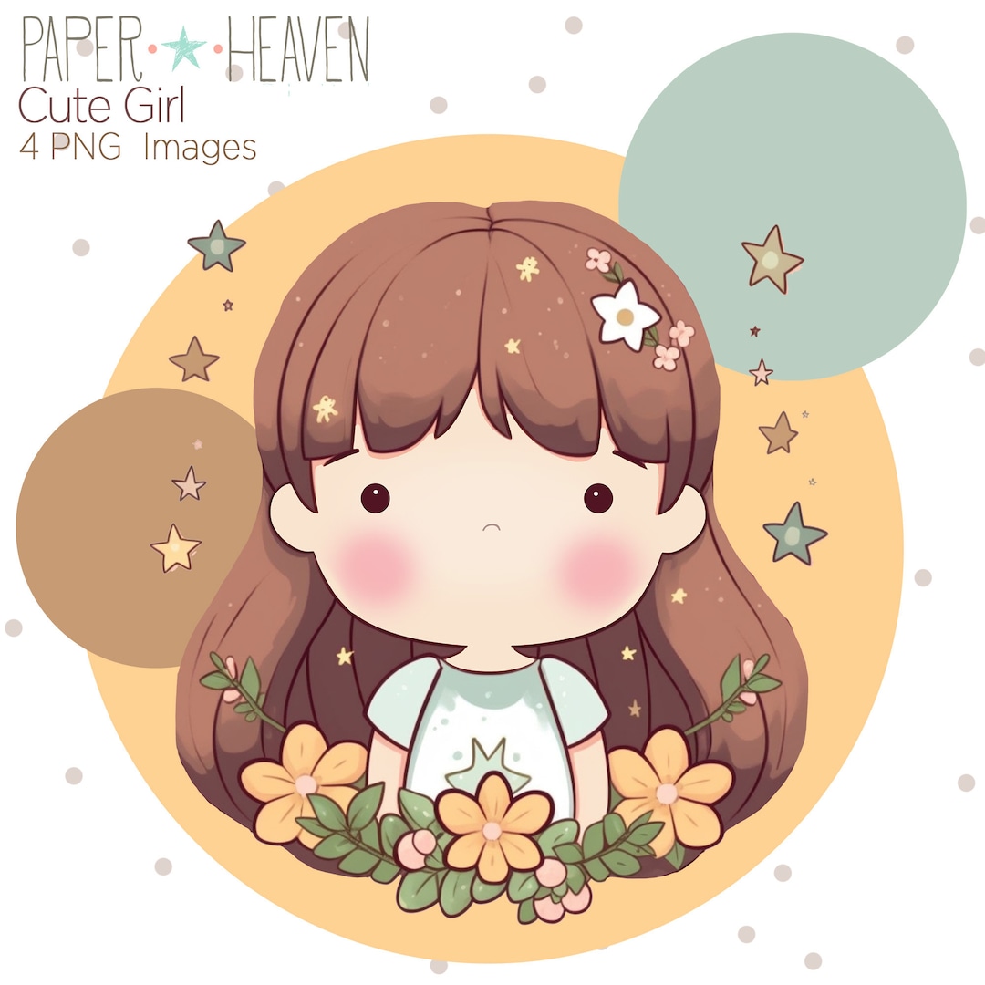 Clipart, Cute Girl Clipart, Cute Clipart, Birthday Clipart, Girl ...