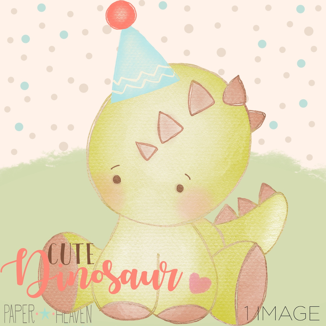Clipart, Watercolor Dinosaur Clipart, Dinosaur Png, Dinosaur Birthday ...