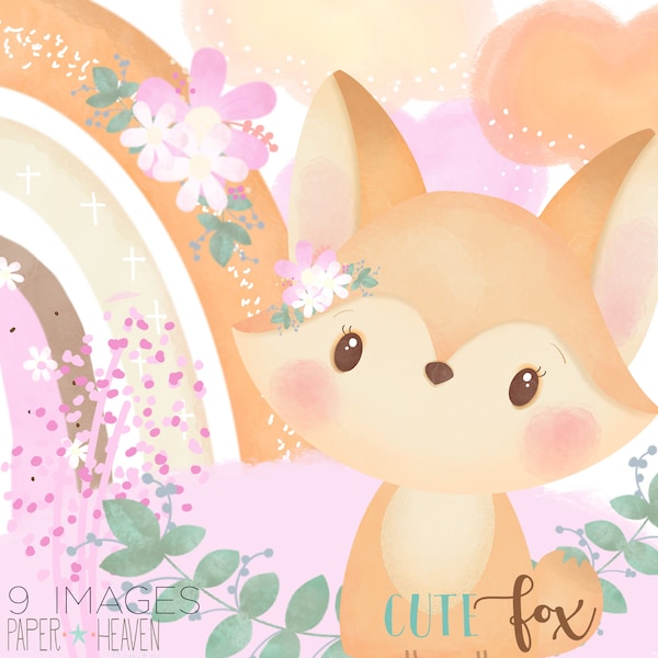 Fox Clipart - Etsy