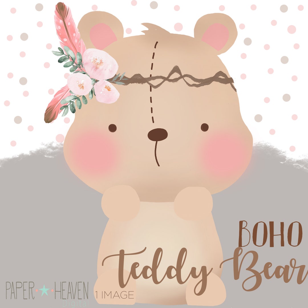 Lindo Oso, Arbolado, Oso Boho, Oso De Peluche, Animales Clipart ...