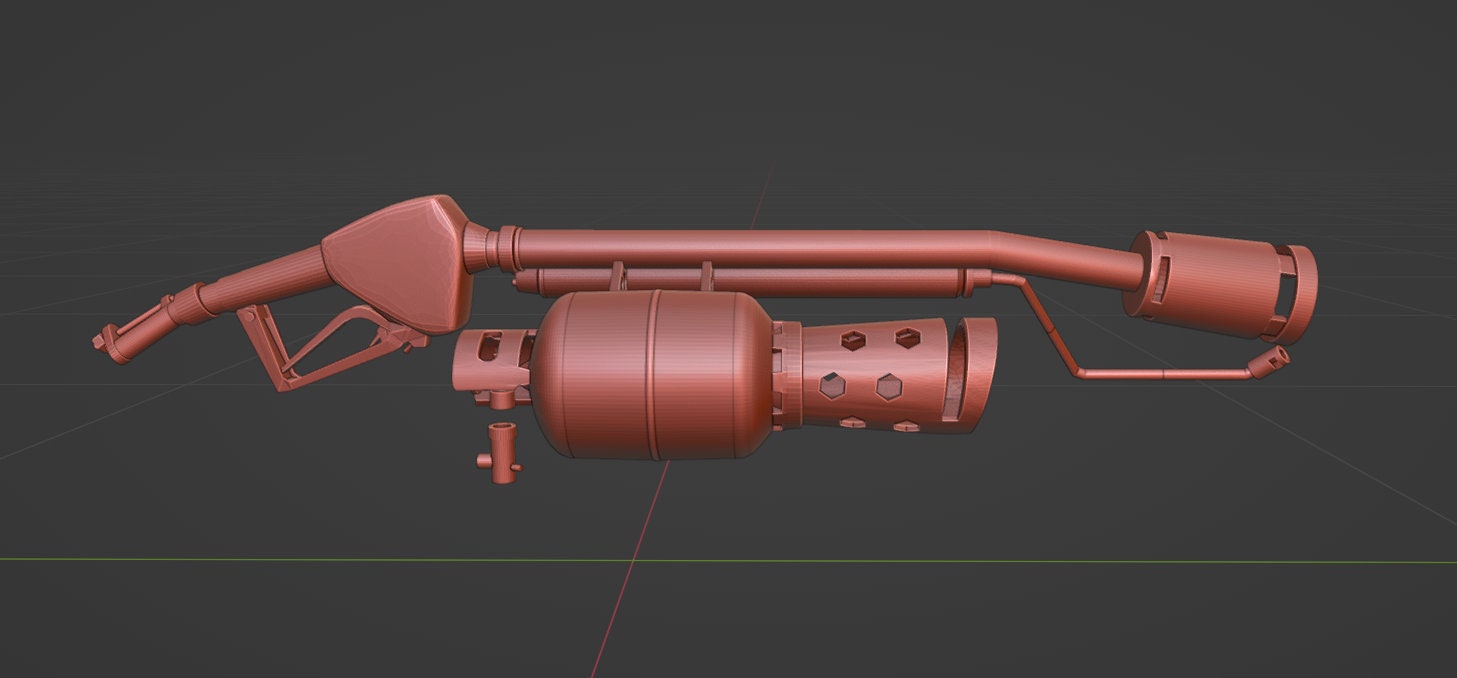 TF2 Pyro Flamethrower .STL File Kit - Etsy
