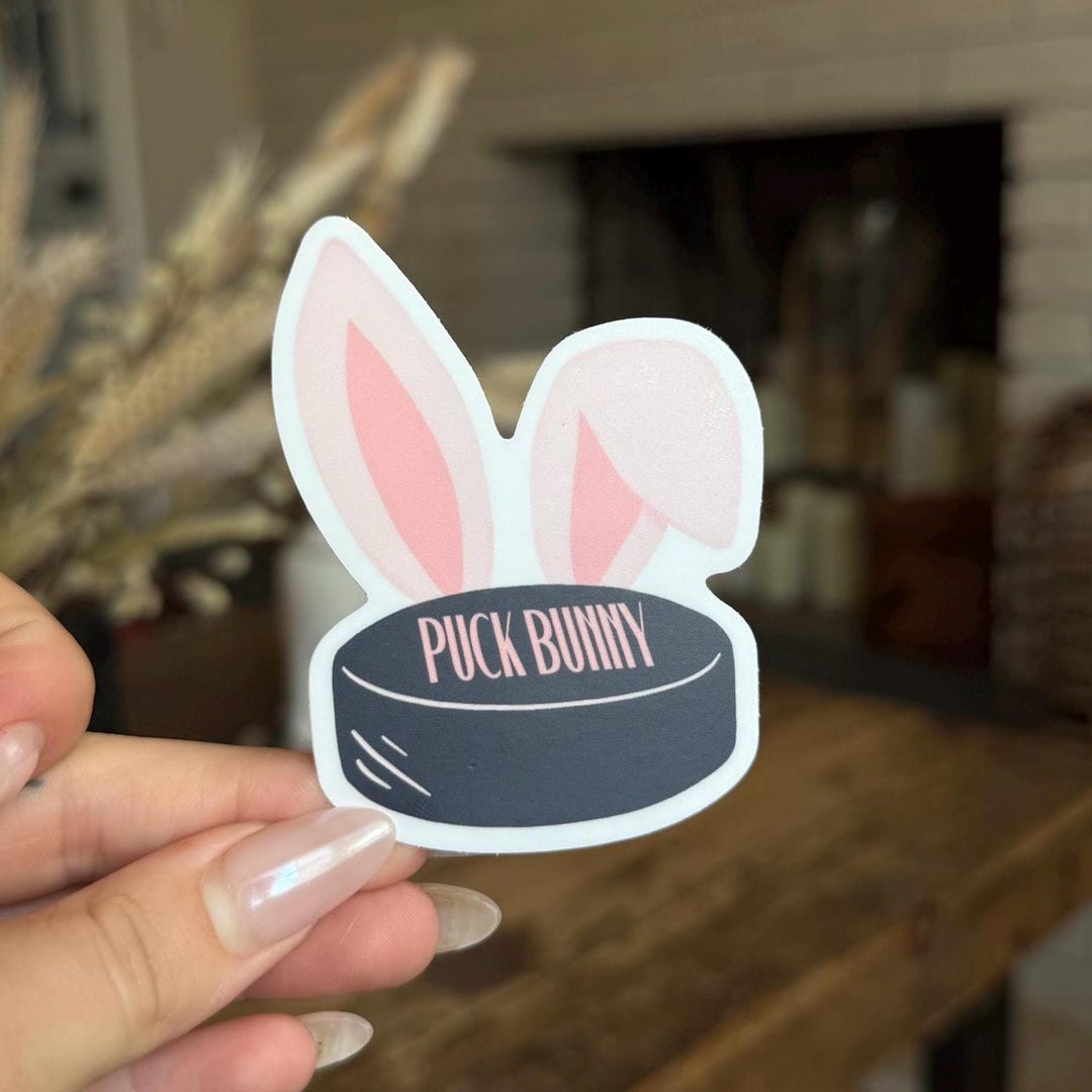 Puck Bunny Sticker: Waterproof Clear Vinyl - Etsy