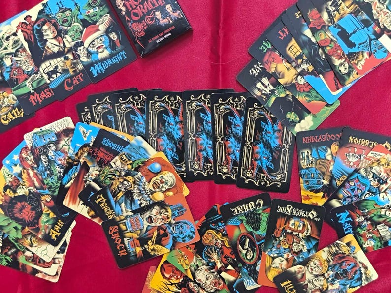 Horror Tarot Deck: Gothic Horror Movies Oracle Fortune Telling Cards ...