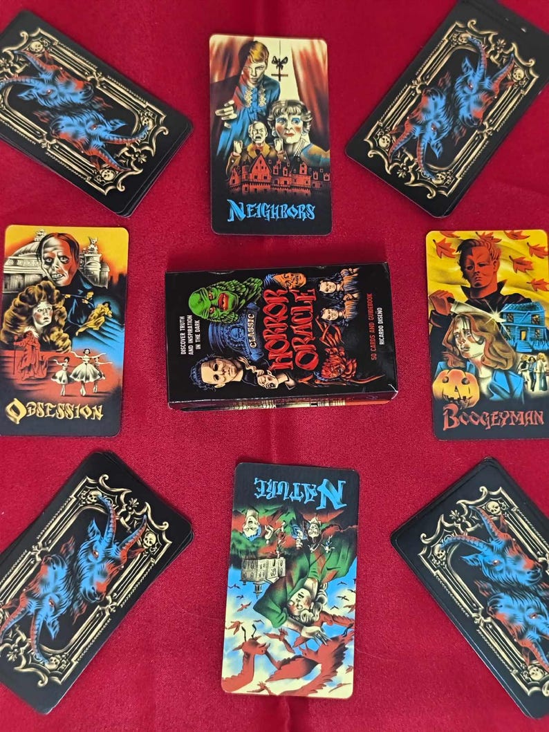 Horror Tarot Deck: Gothic Horror Movies Oracle Fortune Telling Cards ...