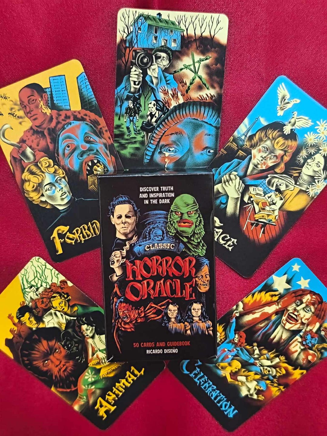 Horror Tarot Deck: Gothic Horror Movies Oracle Fortune Telling Cards ...