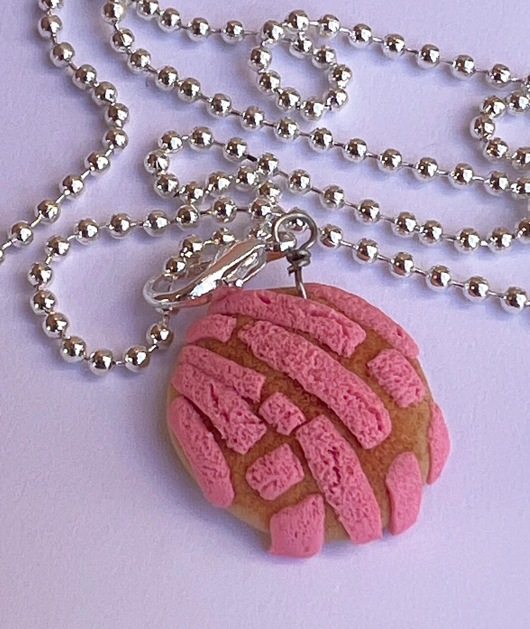 Concha Charm Necklace, Pan Dulce Miniature Food Jewelry - Etsy