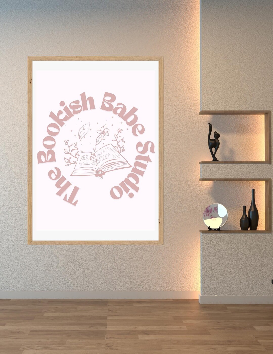 Bookish Poster Pink Aesthetic Digital Print the Bookish Babe Studio - Etsy