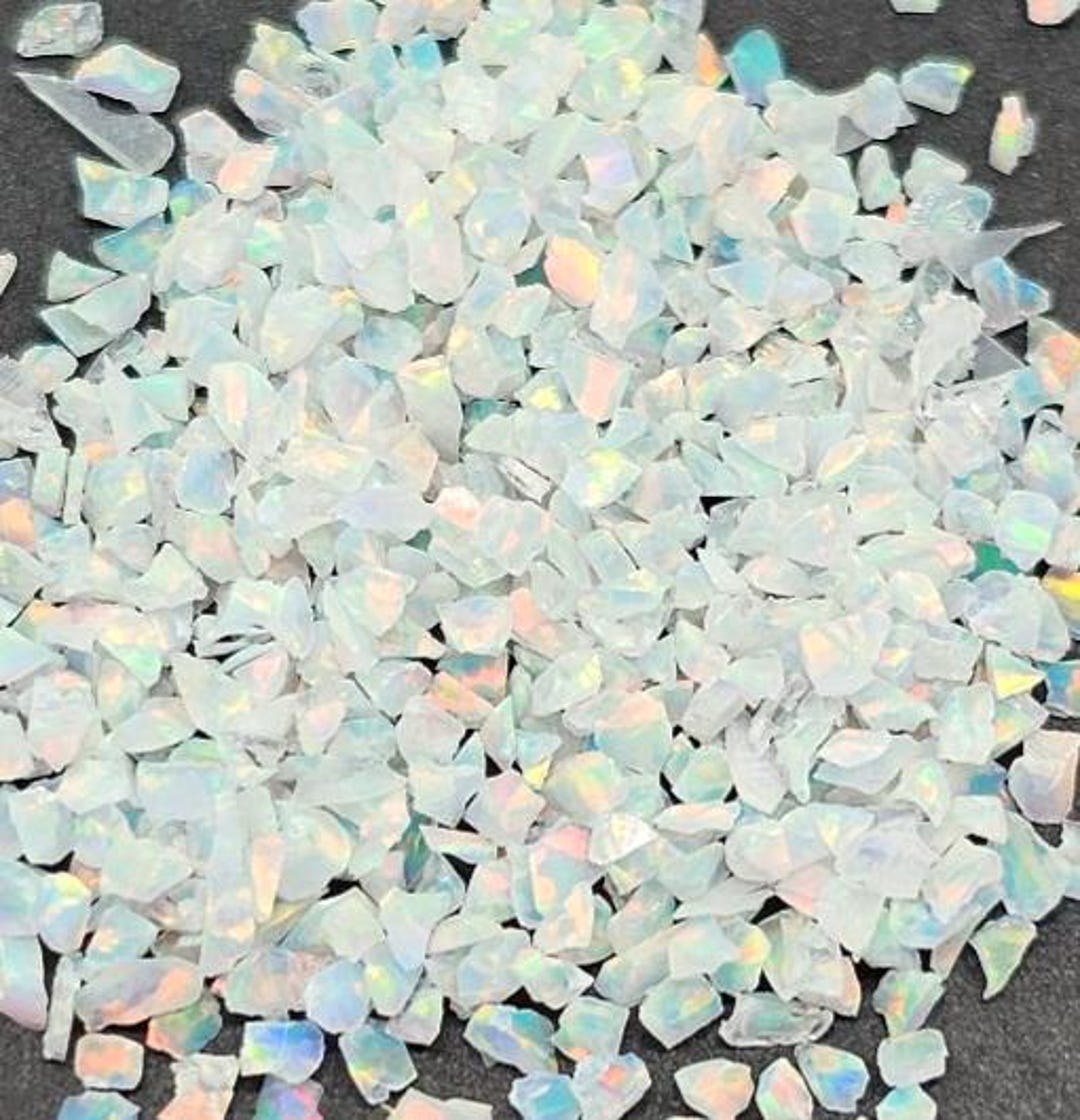 Crushed Opal, White Ice, (1 Gram) - Etsy