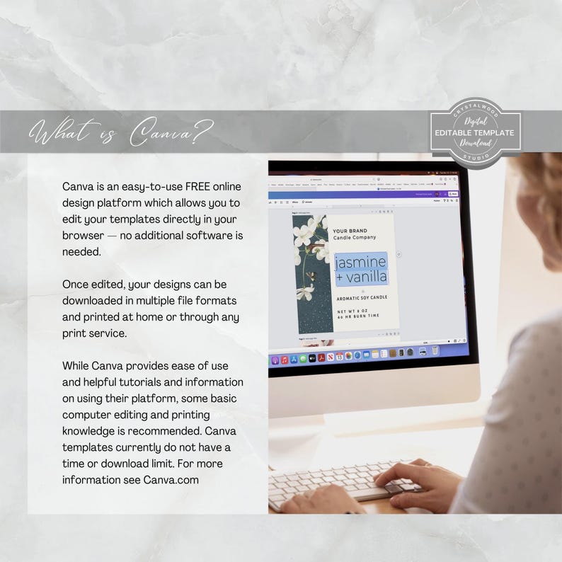 Modern Script Apothecary Candle Label Bundle, 3 Designs & Sizes ...