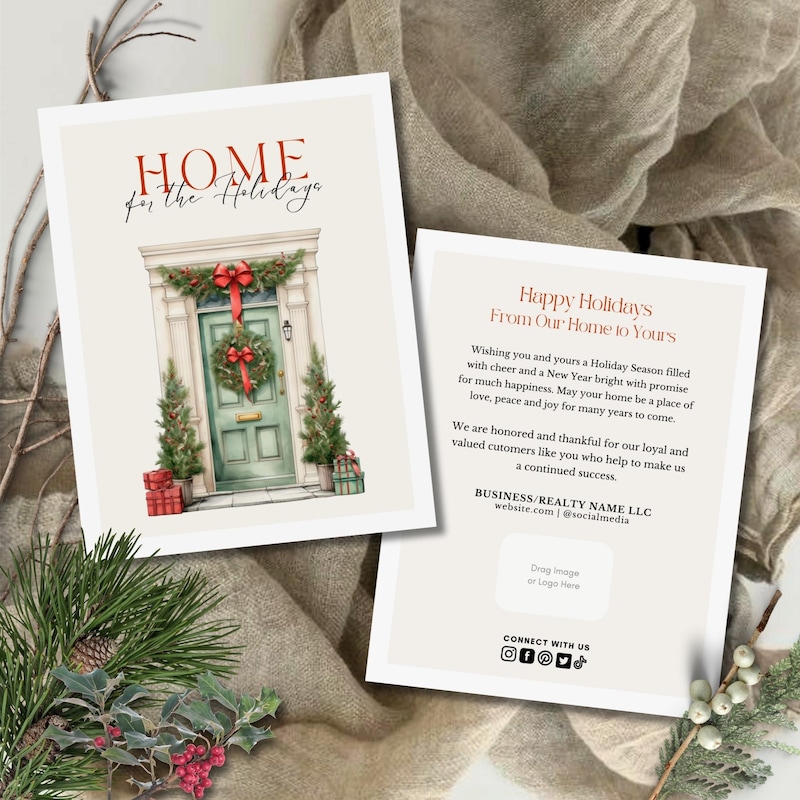 Realtor Christmas Cards - Etsy