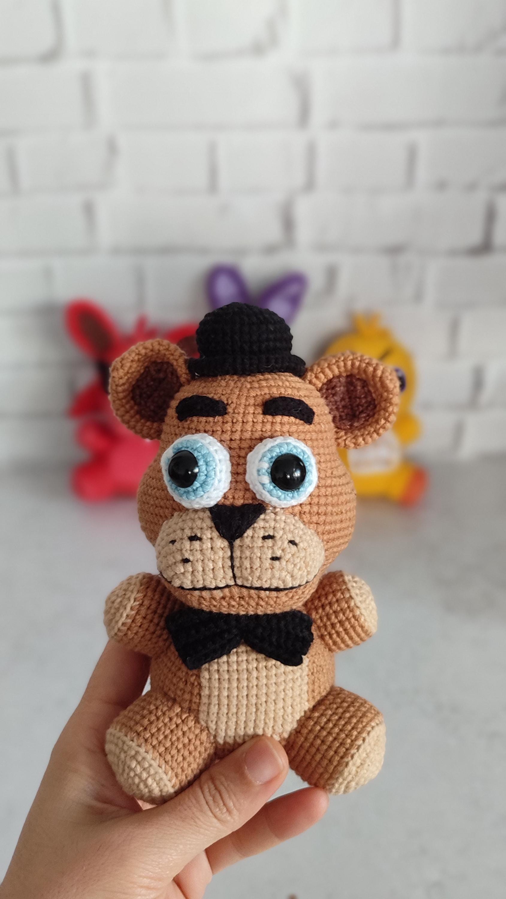 Five Night at Freddy’s CROCHET PATTERN, Glamrock Freddy Fazbear, Toy ...