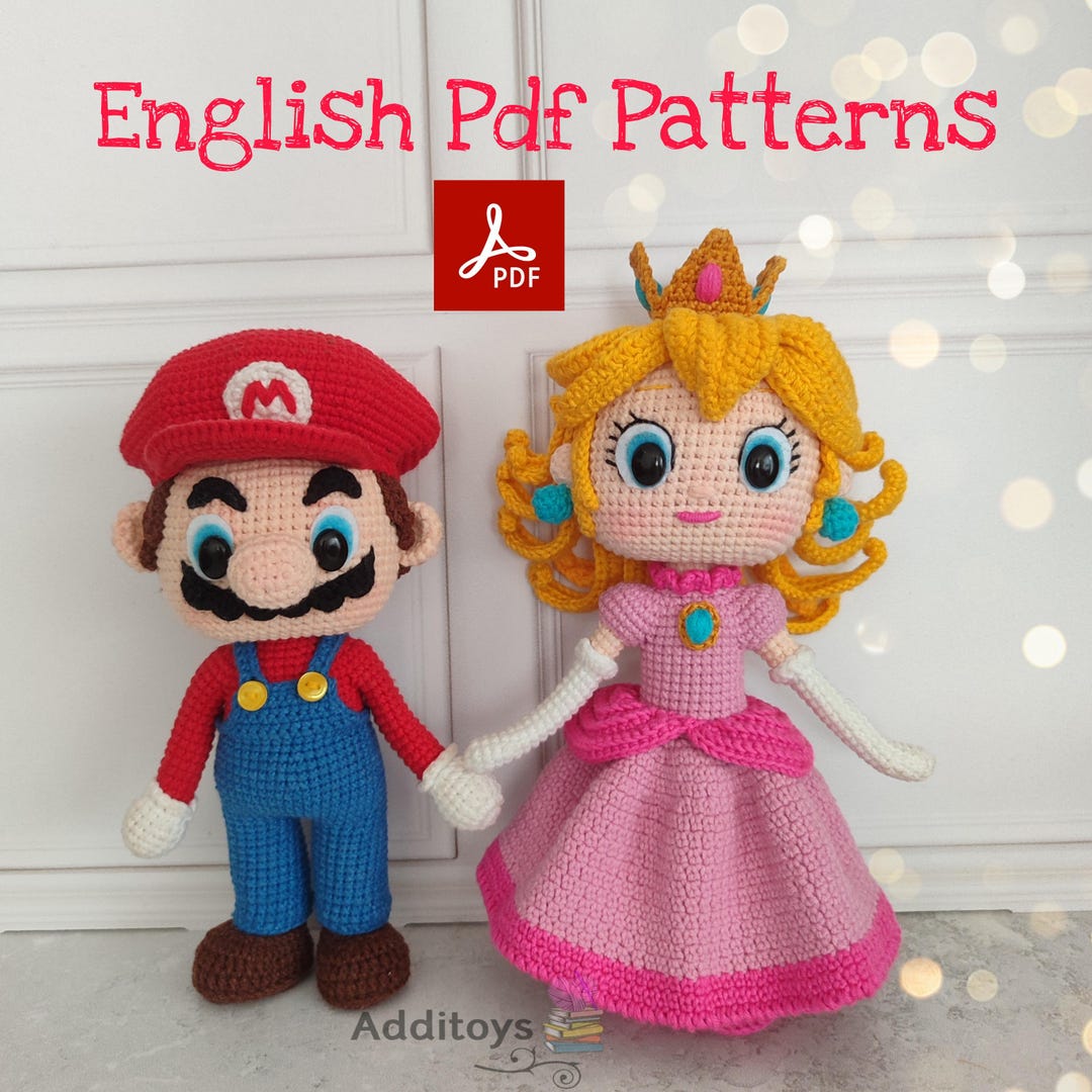 Super Mario and Princess Peach Pdf Pattern - Etsy