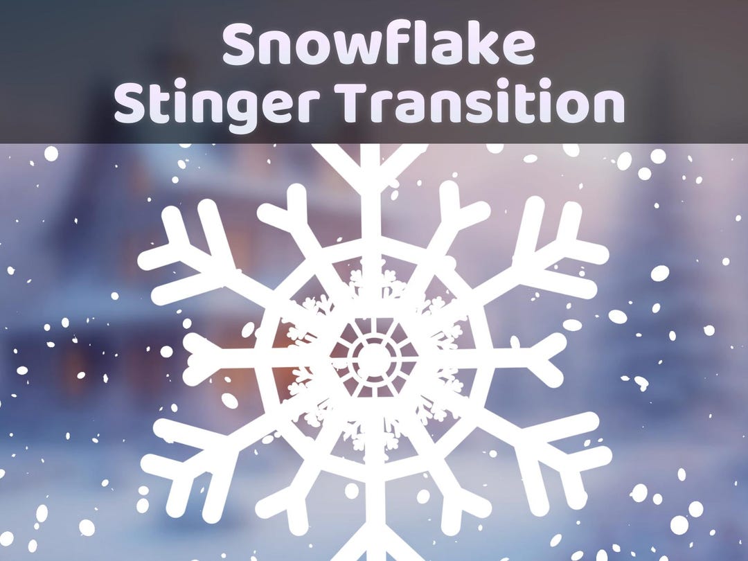 Twitch Snowflake Stinger Transition Christmas - Etsy