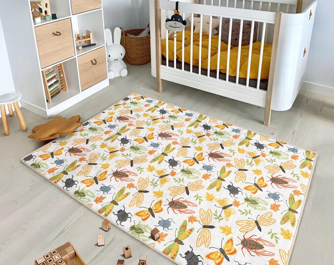 Bugs Beetle Insects Moss Rugs Carpets Omkarugs Bugtoys Bugsart - Etsy