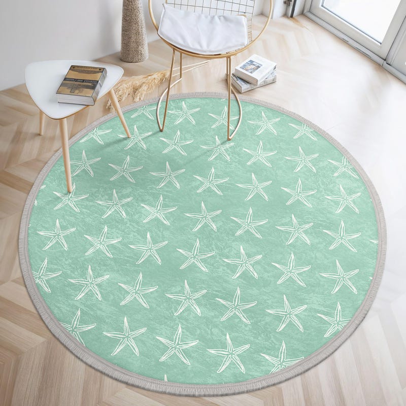 Round Sand Area Rug - Etsy UK