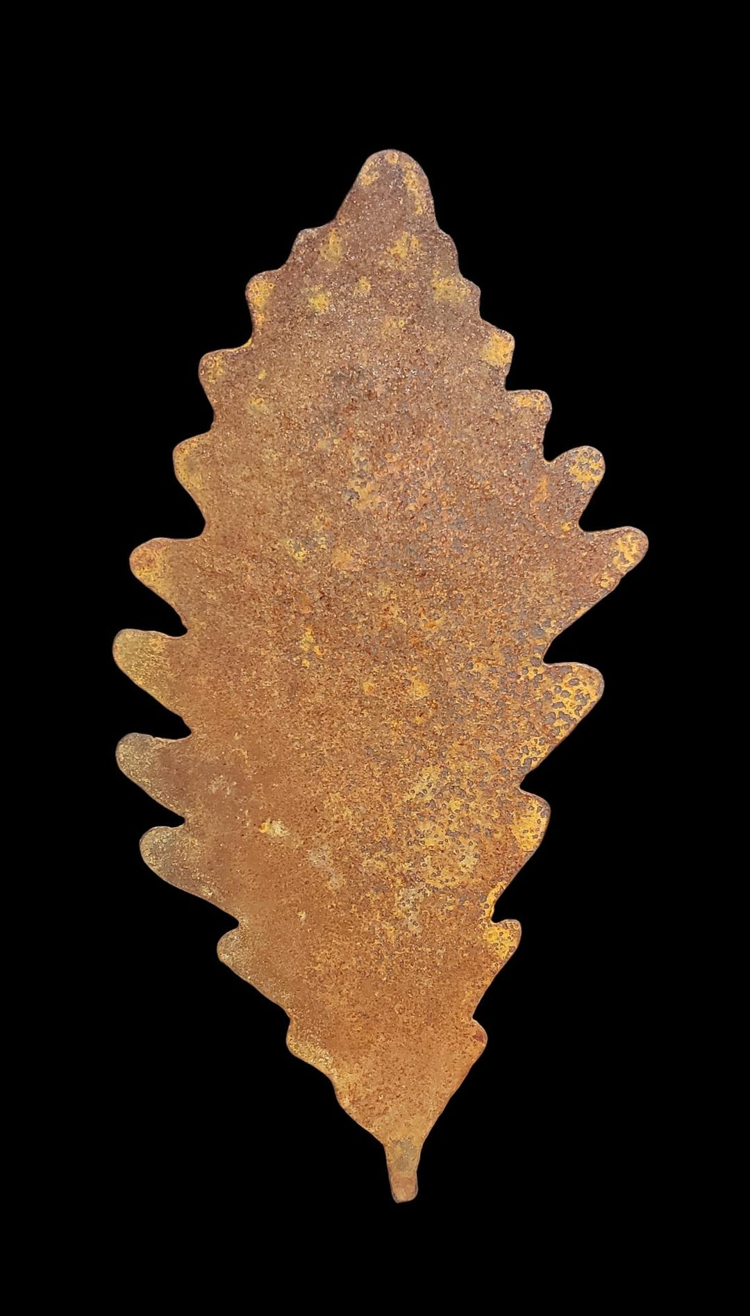 Freehand Cut Metal Decor. Rock Chestnut Oak Leaf. Cut by Hand, NO CNC ...