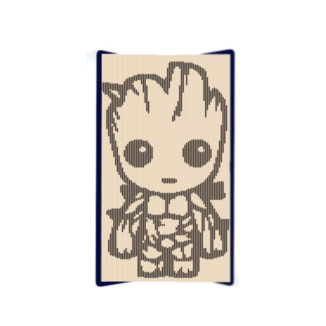 Baby Groot Cut and Fold Book Pattern - Etsy