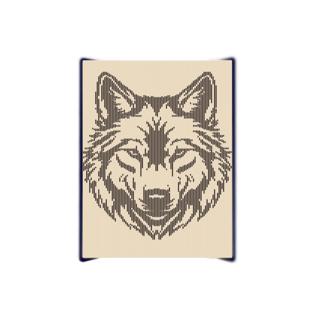 Wolf Cut and Fold Book Pattern - Etsy