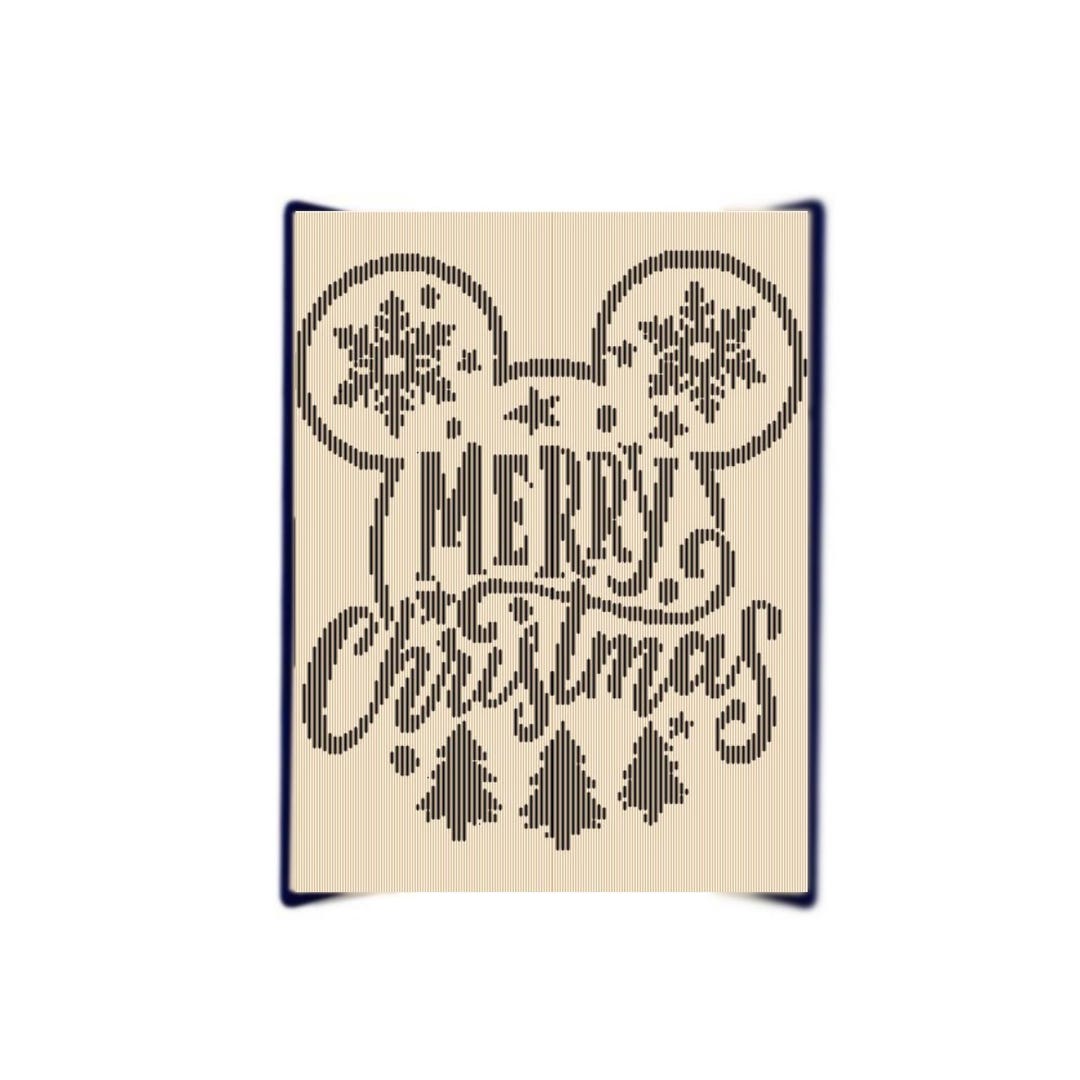 Mickey Christmas Cut and Fold Book Pattern - Etsy