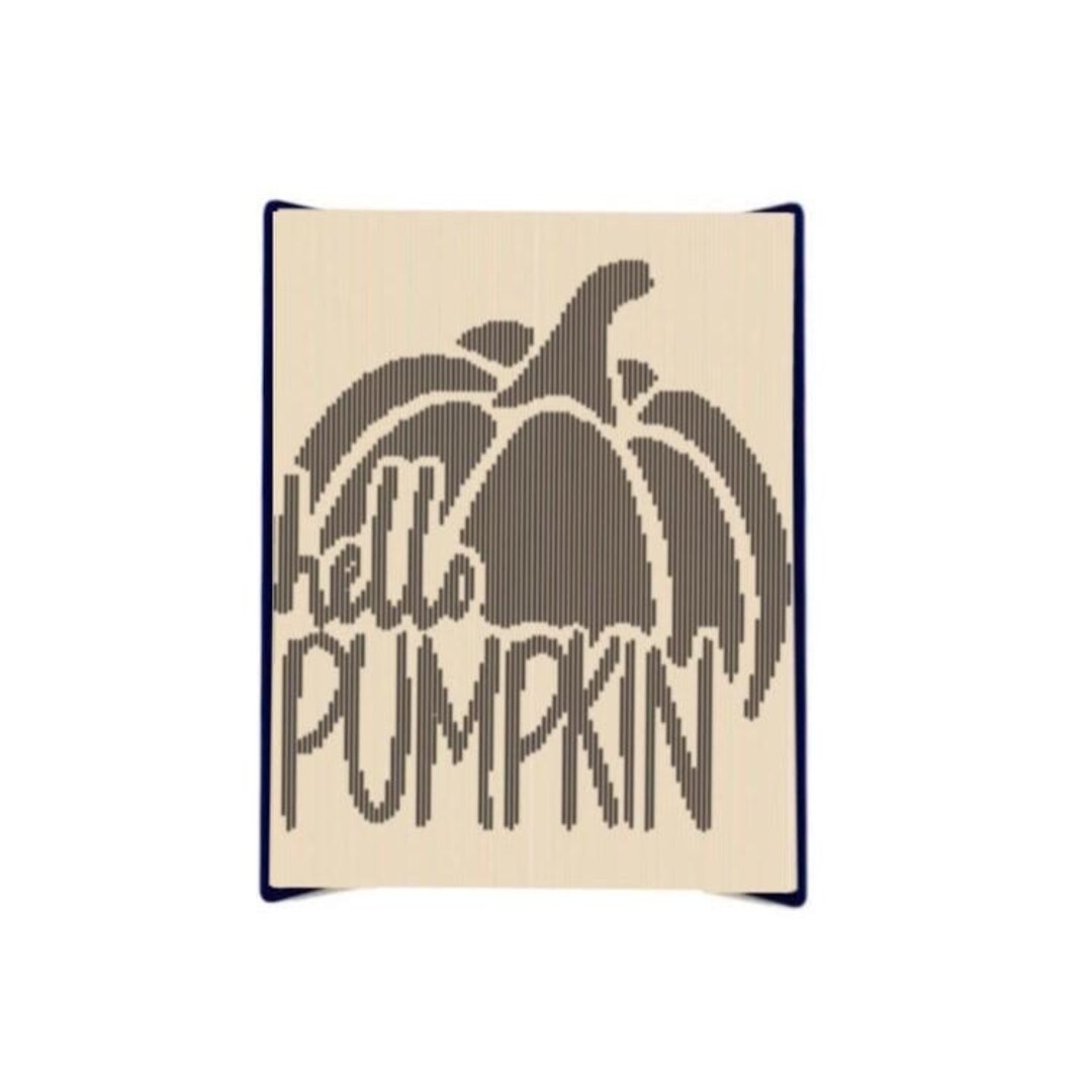 Hello Pumpkin Cut and Fold Book Pattern - Etsy