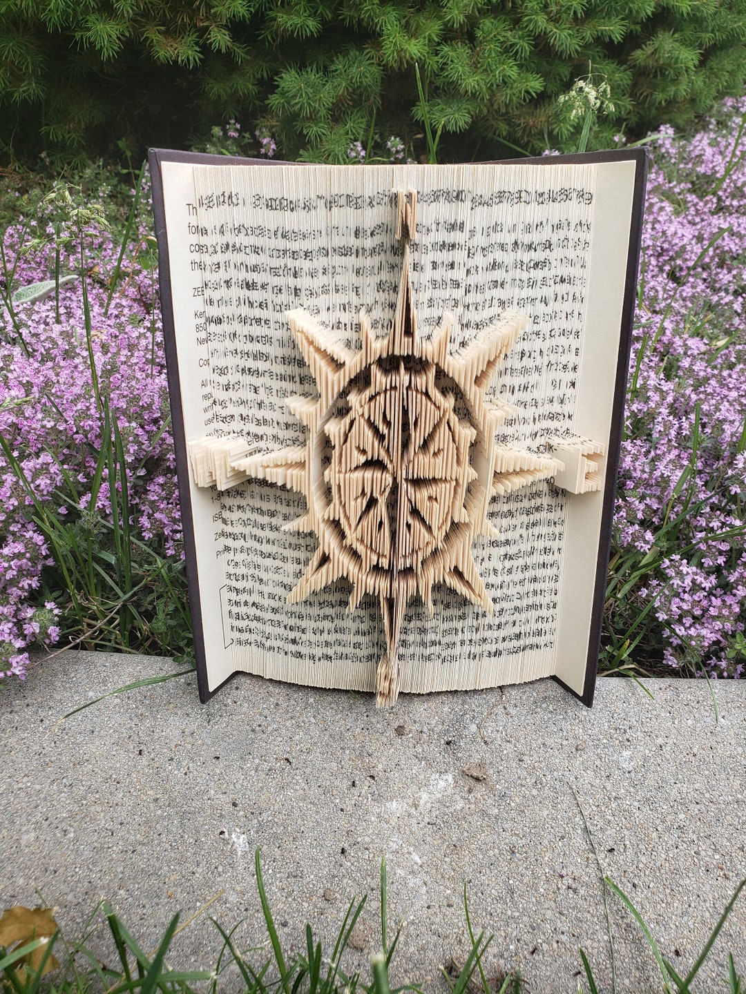 Compass Cut & Fold Book Pattern - Etsy