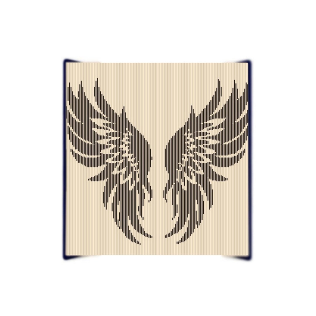 Angel Wings Cut and Fold Book Pattern - Etsy