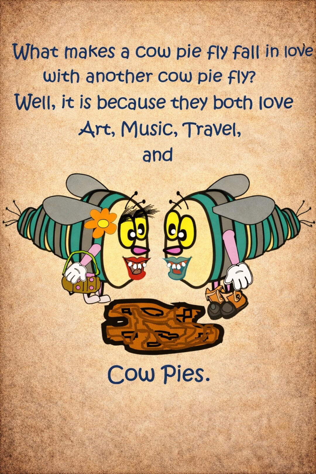 What Makes a Cow Pie Fly Fall in Love - Etsy