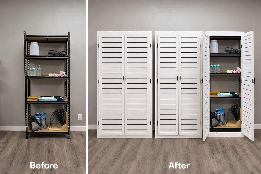 Custom Shelving to Cabinet Conversion Kit - EZ Installation - Etsy