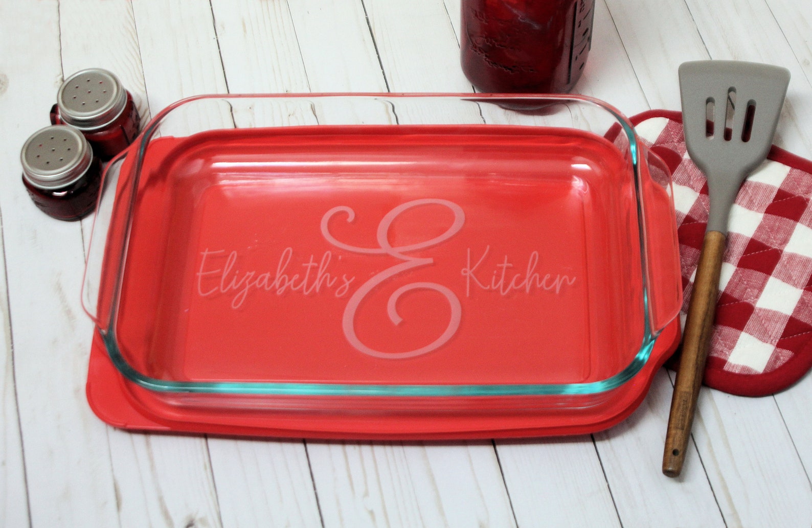 Personalized Casserole Dish Monogrammed Gift Cake Pan - Etsy