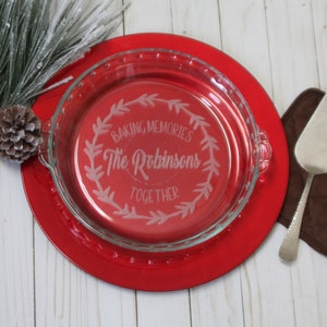 Custom Pie Plate, Personalized Pie Plate, Pyrex Pie Dish, Custom Bake ...