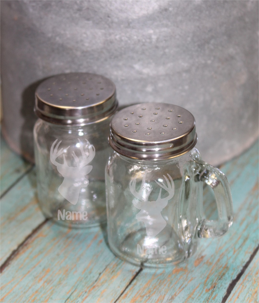 Mason Jar Salt & Pepper Shakers, Wildlife Salt and Pepper Shakers ...