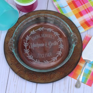 Custom Pie Plate, Personalized Pie Plate, Pyrex Pie Dish, Custom Bake ...