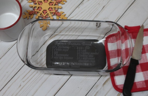 Personalized Recipe Bread Pan Add a Favorite Recipe to This - Etsy