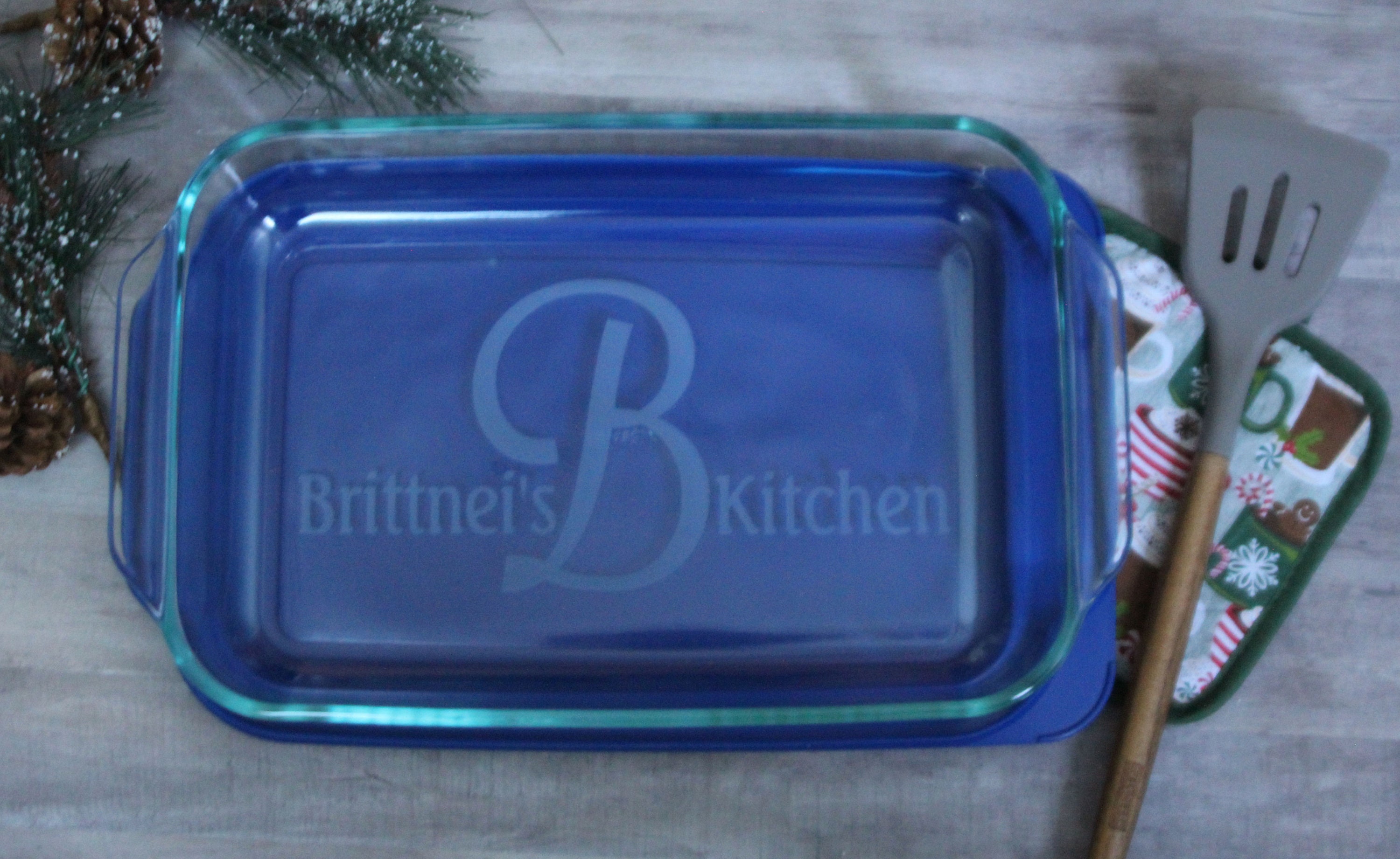 Personalized casserole dish Monogrammed gift Cake pan | Etsy