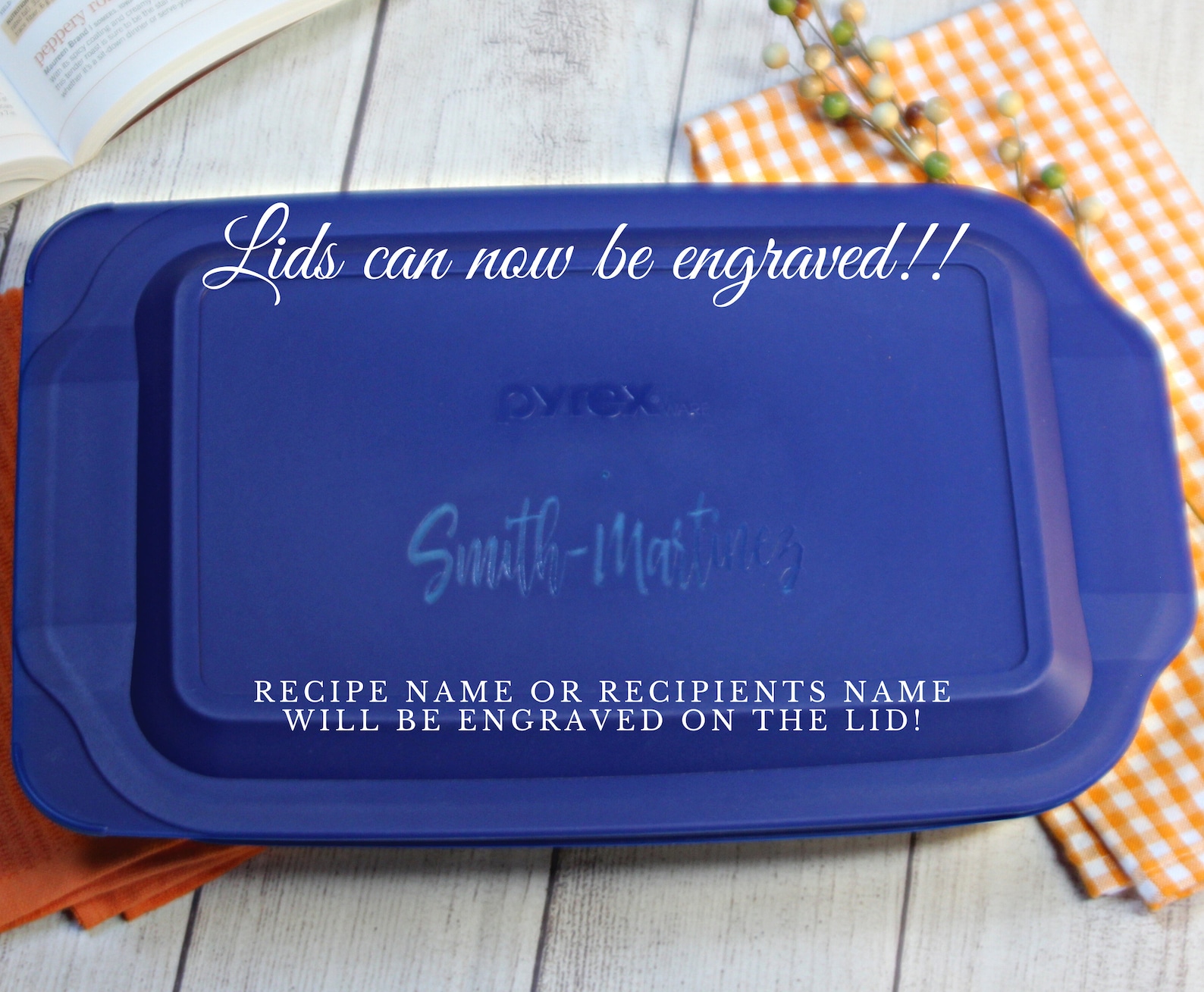 Personalized Casserole Dish Engraved Recipe Pan Custom - Etsy