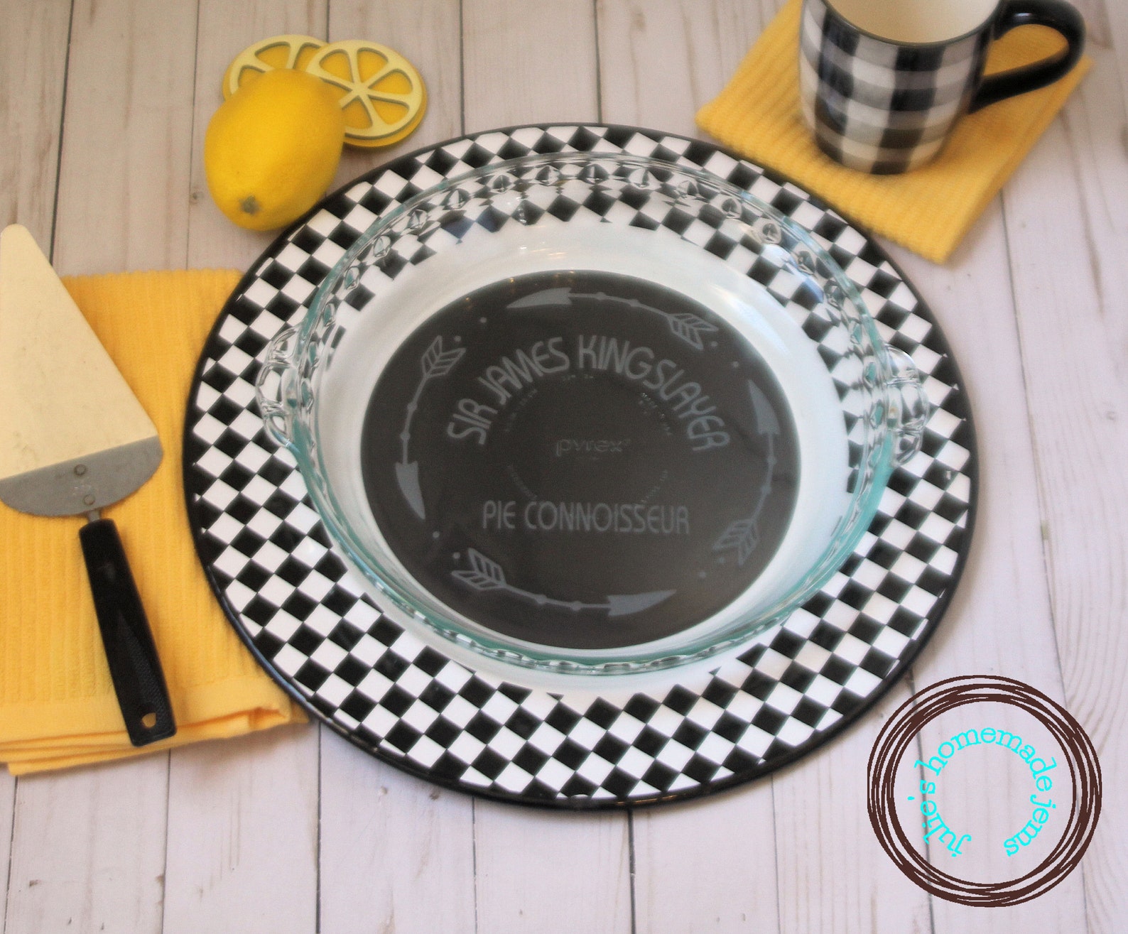 Custom Pie Plate, Personalized Pie Plate, Pyrex Pie Dish, Custom Bake ...